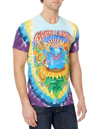 Liquid Blue Herren Grateful Dead Guru Bear T-Shirt, Multi, X-Groß
