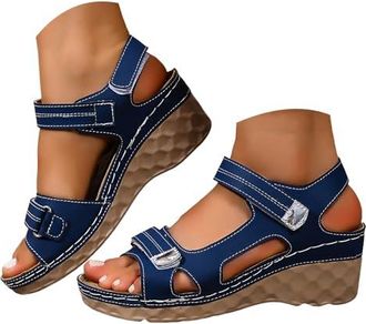 Generic Sandales &agrave; lani&egrave;res pour femme - Sandales orthop&eacute;diques habill&eacute;es d&eacute;t&eacute; 2026 &agrave; bout ouvert avec soutien de la vo&ucirc;te plantaire - Sandales d&eacute;contract&eacute;es 