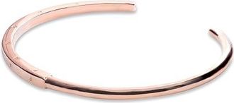 Pandora Pandora Signature Bracelet jonc ouvert I-D en métal plaqué or rose 14 carats, 3