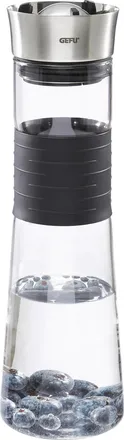 GEFU Karaffe Cascada, Glas, 1 L, 31 cm, Ausgie&szlig;er, Deckel, Kaffee & Tee, Kannen, Karaffen