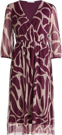 Betty & Co 1062/3137 Robe, Rouge foncé/Naturel, 40 Femmes