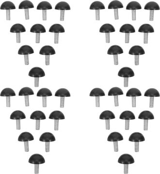 DOITOOL Verstellbare Schraubm&ouml;belf&uuml;&szlig;e M6 mit Rutschfestem Gleiter H&ouml;henverstellbare M&ouml;bel Nivellierf&uuml;&szlig;e f&uuml;r Schr&auml;nke St&uuml;hle und Hocker Ger&auml;uschd&auml;mpfend 200 St