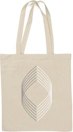 Generic Sac fourre-tout minimaliste médiéval en coton naturel avec visière de casque de chevalier blanc