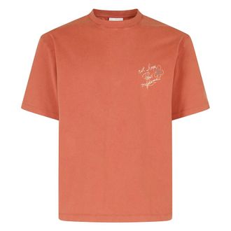 Dr&ocirc;le de Monsieur Esquisse Slogan T-shirt - - Tops - Herren - Rot - S
