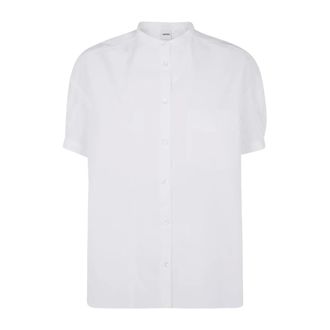 Aspesi Femme, Blouses et Chemises, Blanc, Taille: 42 FR Chemise Boutonn&eacute;e &agrave; Col Montant