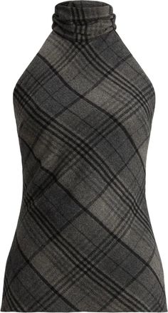 Ralph Lauren Collection haut à carreaux - Gris