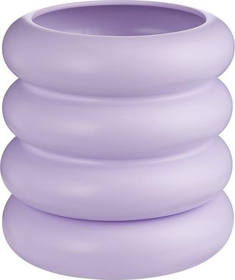 Butlers Blumentopf Hoop mit Teller Steingut Lila &Oslash; 19cm | &Uuml;bertopf f&uuml;r Kr&auml;uter & Pflanzen, Pflanzentopf f&uuml;r innen, Blumen&uuml;bertopf f&uuml;r Balkon | Dekoration Fens