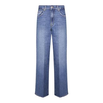 7 For All Mankind Gerades Jeans - - Jeans - Damen - Blau - W30
