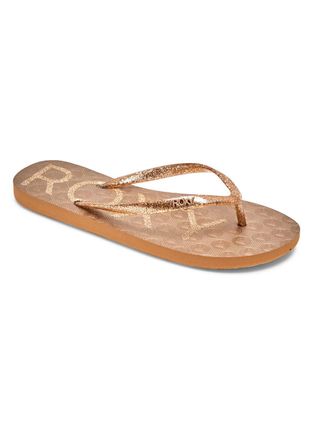 Roxy Damen Viva Sparkle Sandale, Bronze, 38 EU