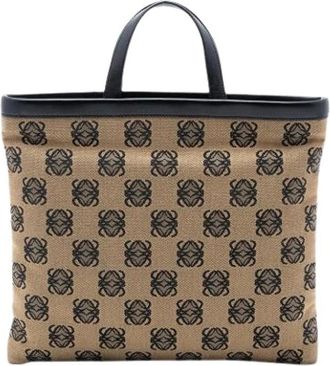 Loewe Pre-owned Canvas Tote Bag - - Pre-owned - Damen - Beige - ONE SIZE
