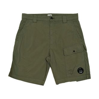 C.P. Company Cargo Bermuda Shorts 50 Fili Stretch - - Sport - Herren - Gr&uuml;n - L