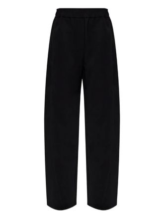 Ganni pantalon &agrave; taille &eacute;lastiqu&eacute;e - Noir
