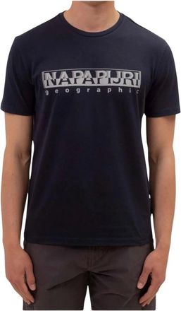 Napapijri Homme, Tops, Bleu, Taille: M T-shirt manches courtes