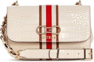 Guess Nelka Crossbody Flap Stone