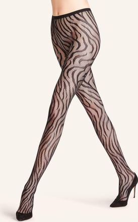 Falke Feinstrumpfhose Zebra schwarz