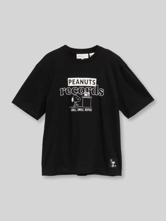 Tom Tailor Denim Relaxed Fit T-Shirt aus reiner Baumwolle mit Peanuts Frontprint