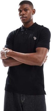 Paul Smith Polo classique à manches courtes et logo - Noir