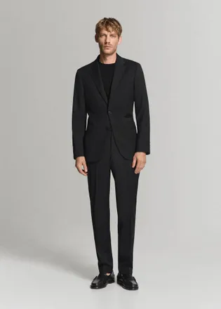 Mango Pantalon costume Tur&iacute;n 100 % laine noir - Homme - 38 - MANGO MAN