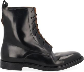 Maison Margiela Homme, Chaussures, Noir, Taille: 43 EU Loved to Death Lace-up Bottes