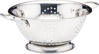 KitchenCraft Metallsieb, mit Fu&szlig;, seitlichen Griffen, Edelstahl, 24.5 cm