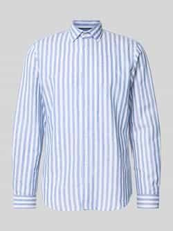 Jake*s Slim Fit Freizeithemd aus Leinen-Mix