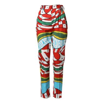 Dolce & Gabbana Femme, Pantalons, Multicolore, Taille: 36 FR Pantalon Chino