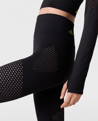 Stella McCartney TrueStrength Seamless Yoga Leggings, Woman, Black, Size: XL