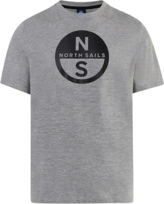 North Sails Basic Big Logo T-shirt - - Tops - Herren - Grau - L
