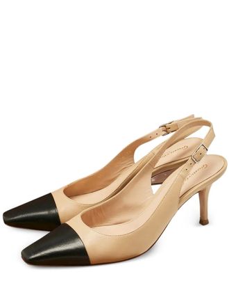 Gianvito Rossi Lucy slingback pumps - Nude