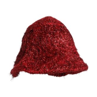 Dolce & Gabbana Roter breitkrempiger Eimerhut - - Accessories - Damen - Rot - ONE SIZE