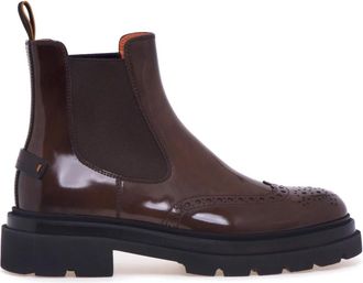 Santoni Herren, Schuhe, Braun, 42 1/2 EUGr&ouml;&szlig;e
