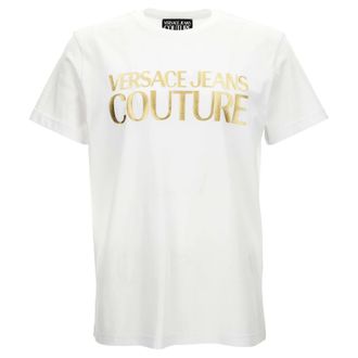Versace Jeans Couture Logo T-Shirt - - Tops - Herren - Wei&szlig; - XS