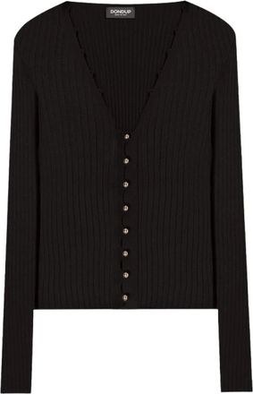Dondup Femme, Pulls, Noir, Taille: 38 FR Cardigan