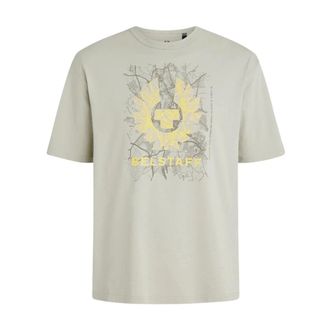Belstaff Map T-Shirt in Grau - - Tops - Herren - Grau - S