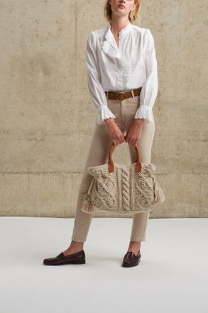 Gerard Darel Pantalon droit en velours c&ocirc;tel&eacute; - EMMILY - Naturel