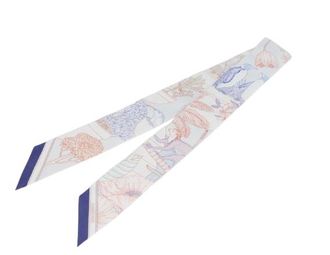 Herm&egrave;s Precious Paradise Silk Twilly Scarf
