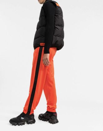 Heron Preston Mens Ctnmb Logo Trackpants Orange Clothing > Pants