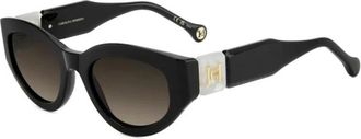 Carolina Herrera Femme, Accessoires, Noir, Taille: 52 MM Oval Lunettes de soleil
