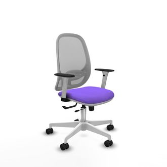 Piqueras y Crespo Cilanco verstellbarer Schreibtischstuhl mit 1D-Armen, h&ouml;henverstellbare Lendenwirbelst&uuml;tze, ausgestattet mit Syncro/Translack und Schneideschaum, mit 