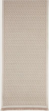 Ferragamo Damen Gancini-Wollschal Beige