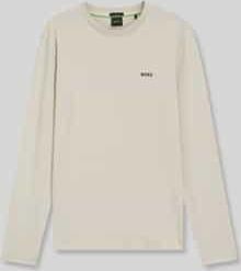 HUGO BOSS Regular Fit Langarmshirt aus Baumwoll-Mix Modell Tee Long