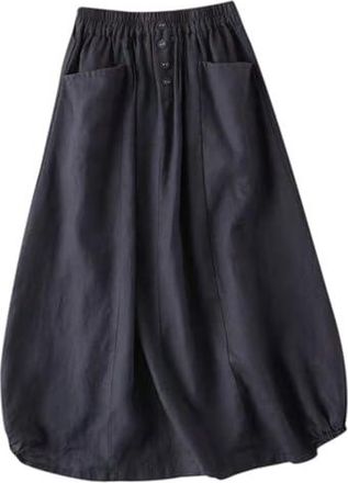 Generic Longue Jupe Boheme Jupe Longue Satin Femme Jupe Longue Vintage Jupe Longue en Maille CôTeléE Jupe Longue éVaséE Jupe PlisséE Cuir Jupe Noir Femme Long