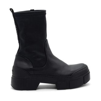 Vic Mati&eacute; Femme, Chaussures, Noir, Taille: 39 EU V14 Roccia - Botte cheville stretch noire