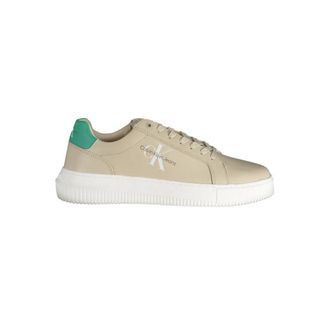 Calvin Klein Beiger Polyester-Sneaker mit Print - - Shoes - Herren - Beige - 45 EU