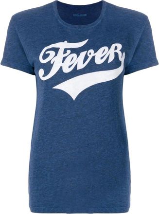 Zadig&Voltaire T-shirt Fever - Femme - Tops - Bleu - Taille: 38 FR