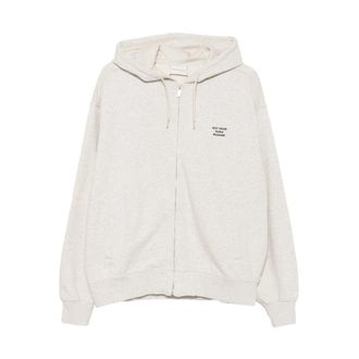 Dr&ocirc;le de Monsieur Slogan Zip Through Hoodie - - Sweatshirts & Hoodies - Herren - Grau - S