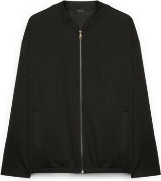 Fiorella Rubino Femme, Sweatshirts et sweats &agrave; capuche, Noir, Taille: 40 FR SweaT-shirt scuba avec strass