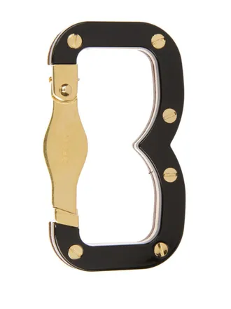 Bally porte-cl&eacute;s Carabiner &agrave; design g&eacute;om&eacute;trique - Noir