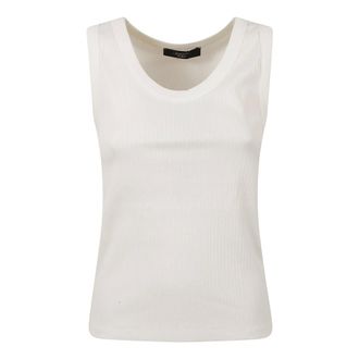 Max Mara Damen, Oberteile, Wei&szlig;, LGr&ouml;&szlig;e