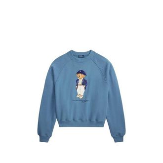 Polo Ralph Lauren Sweat droit col ronds&eacute;rigraphi&eacute; en coton m&eacute;lang&eacute;
